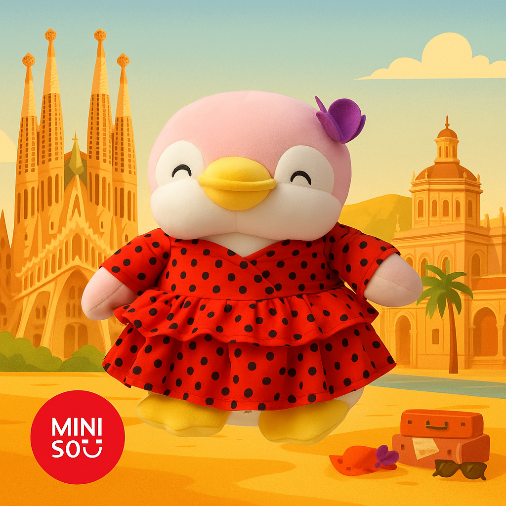 Miniso City Pen Explores the World Series Penguin Plush Toy 25 CM ...