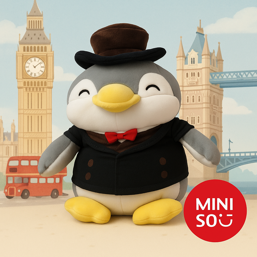 Miniso City Pen Explores the World Series Penguin Plush Toy 33 CM ...