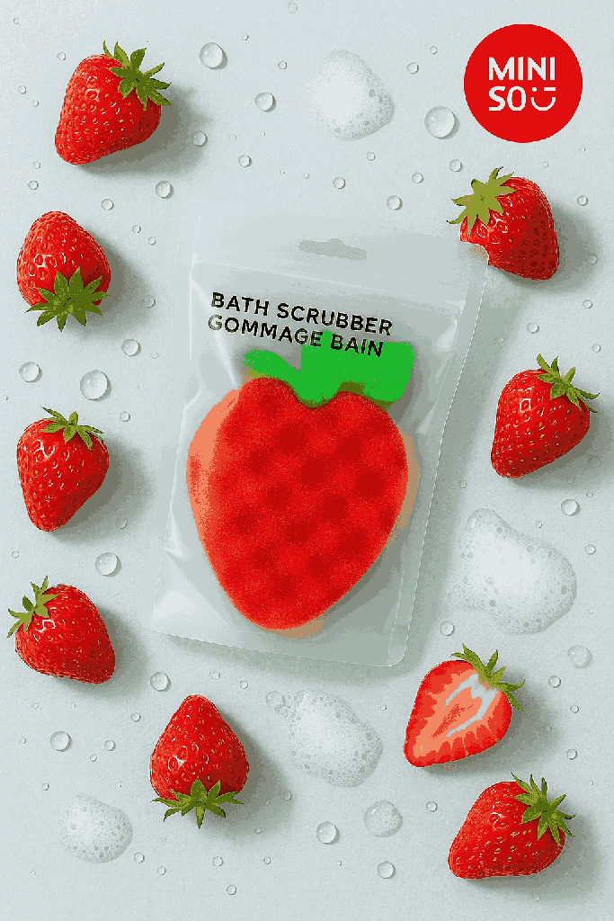 Fruit Series Bath Scrubber Miniso | thealanscottretail