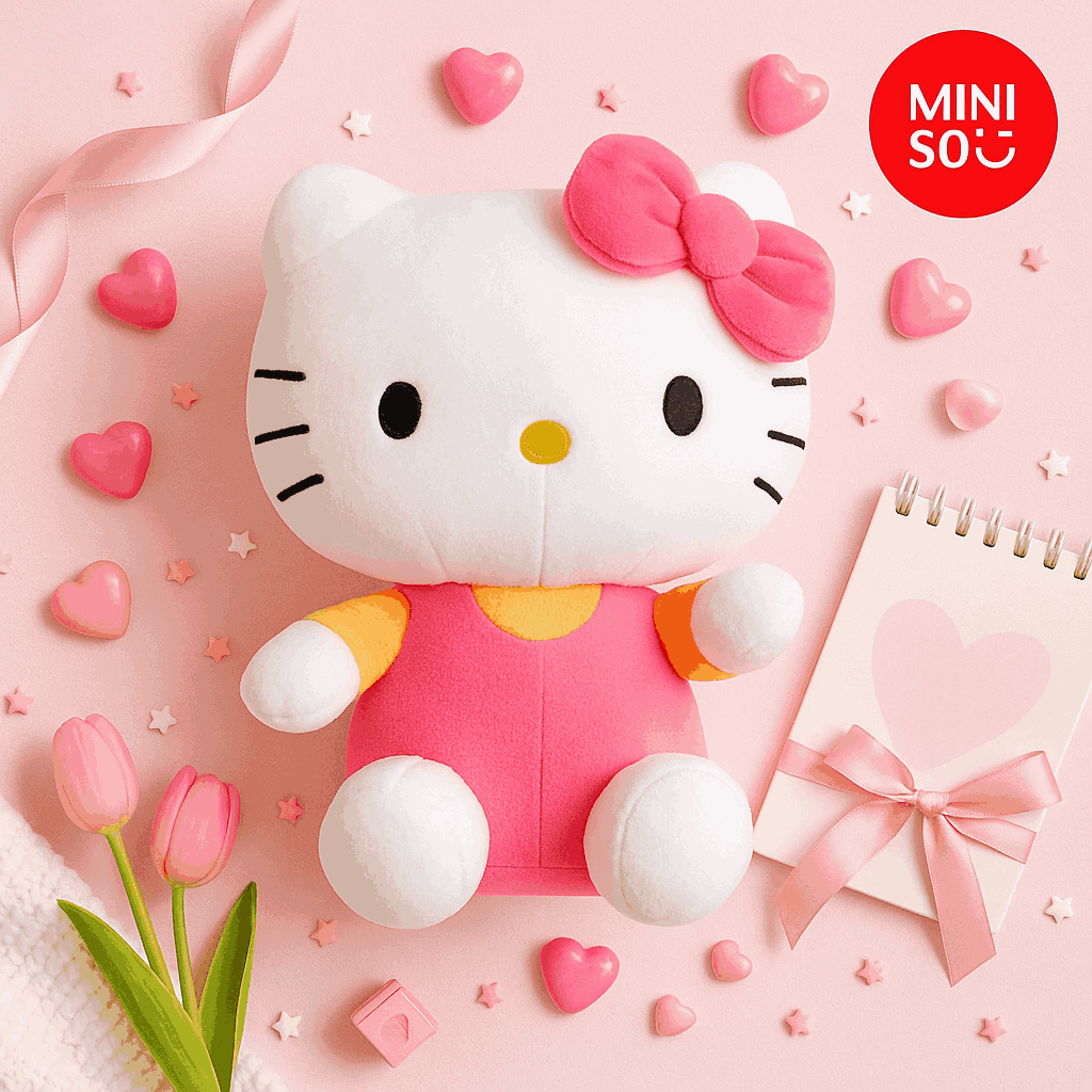 Miniso Hello Kitty Plush Toy 30 CM | thealanscottretail