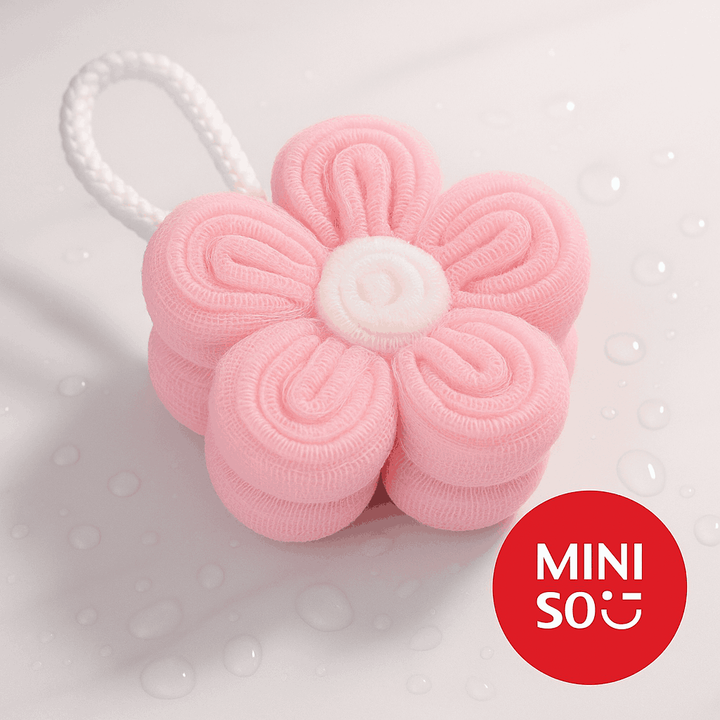 Flower Loofah (Pink) Miniso | thealanscottretail