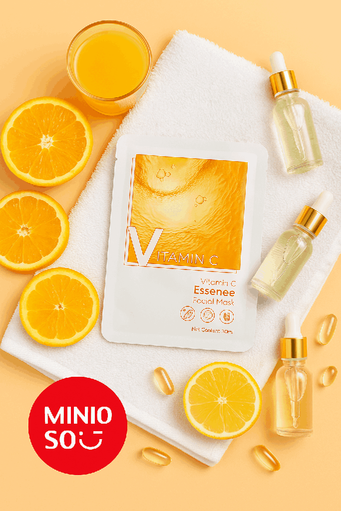 Miniso Essence Facial Mask(Vitamin C)Pack Of Too | thealanscottretail